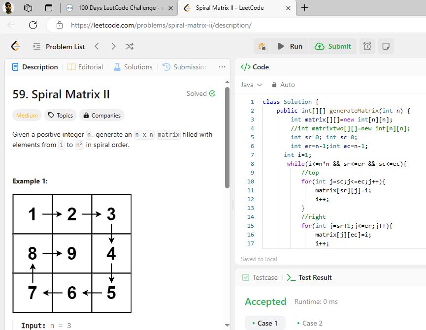 Manish Singh on LinkedIn: Day 58 of the 100Days 💻 LeetCode Challenge ... Manish Singh on LinkedIn: Day 58 of the 100Days 💻 LeetCode Challenge ...