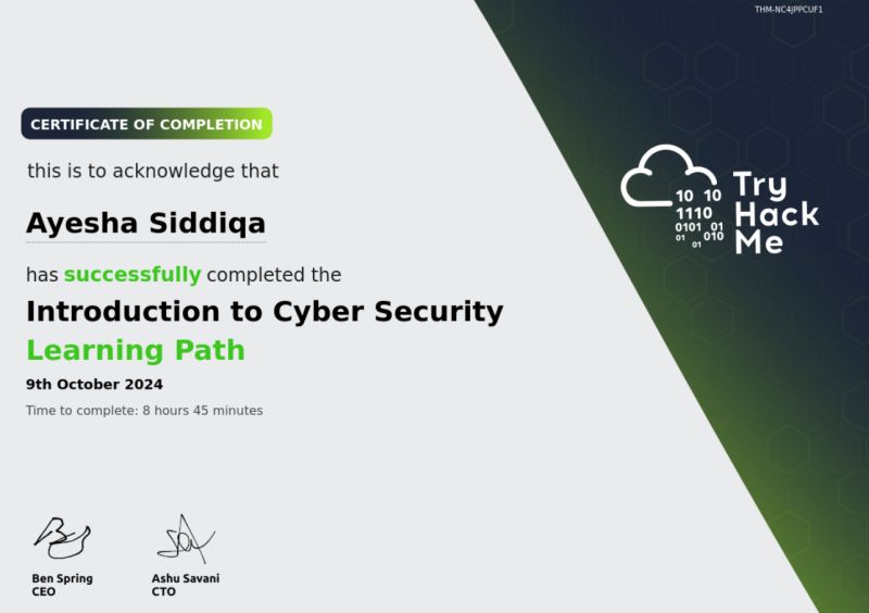 Ayesha Siddiqa on LinkedIn: I have successfully completed a ... Ayesha Siddiqa on LinkedIn: I have successfully completed a ...