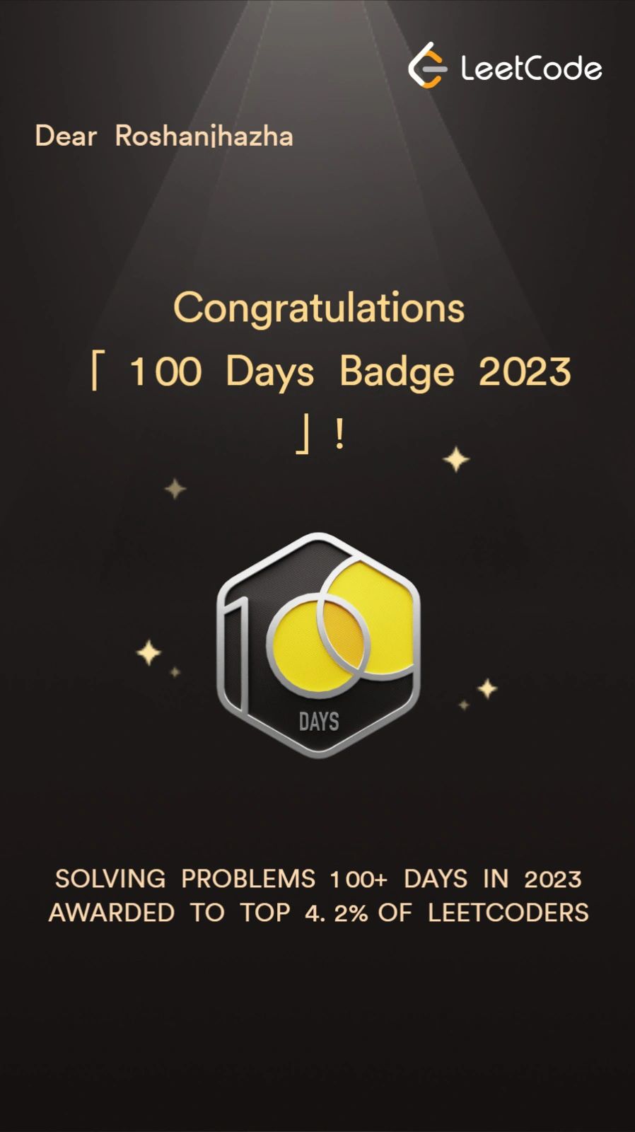 ROSHAN JHA on LinkedIn: #100daysofcode #leetcode100days #leetcode2023 # ... ROSHAN JHA on LinkedIn: #100daysofcode #leetcode100days #leetcode2023 # ...