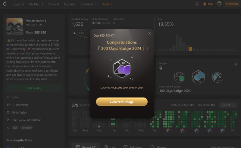 Rohit Yadav on LinkedIn: #leetcode #coding #programming #200daysofcode ... Rohit Yadav on LinkedIn: #leetcode #coding #programming #200daysofcode ...