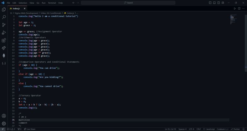Day 49 of #100daysofcodechallenge: Conditional statements | Chetan ... Day 49 of #100daysofcodechallenge: Conditional statements | Chetan ...