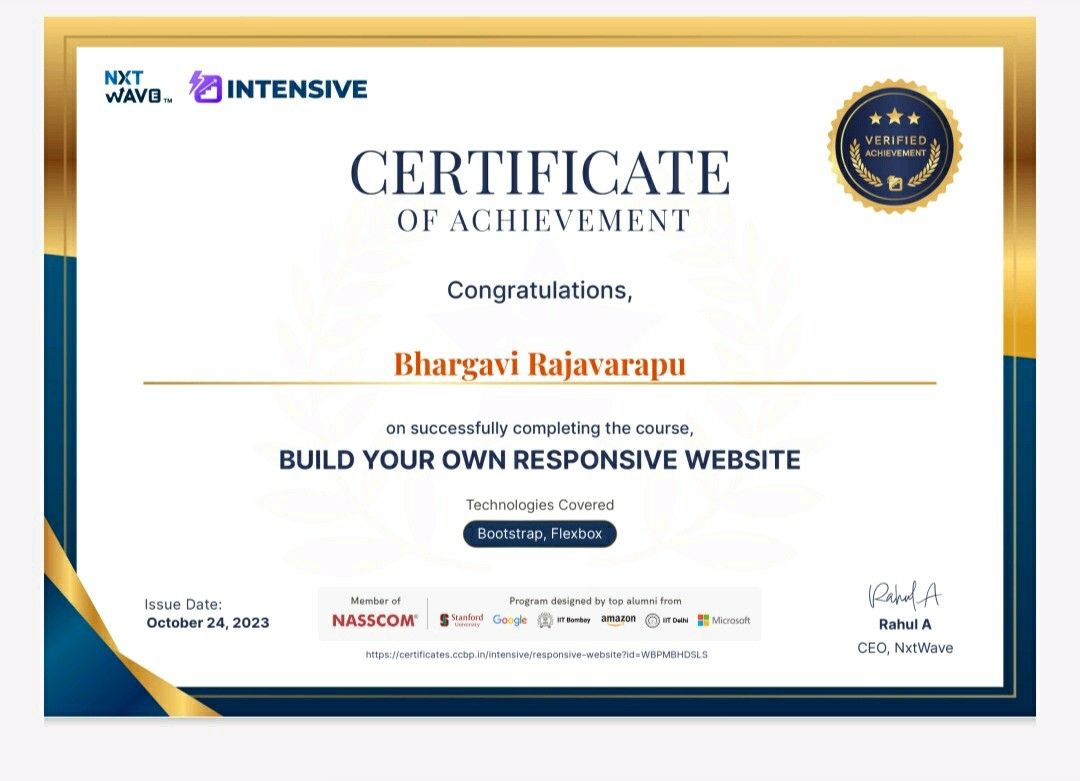#ccbp #nxtwave #coding #programming | Bhargavi Rajavarapu #ccbp #nxtwave #coding #programming | Bhargavi Rajavarapu