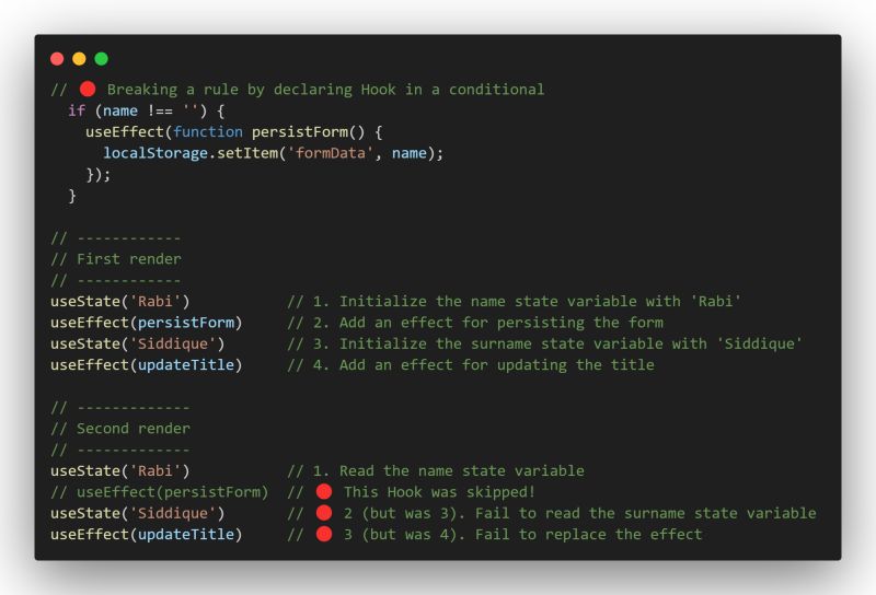 Why #React Hocks should be top-level statements | Rabi Siddique posted ... Why #React Hocks should be top-level statements | Rabi Siddique posted ...