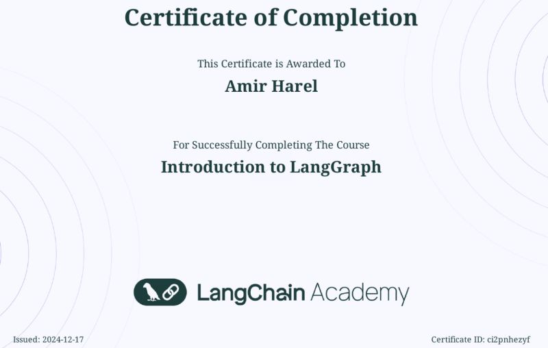 Amir Harel on LinkedIn: #ai #langchain #aiagents #machinelearning # ... Amir Harel on LinkedIn: #ai #langchain #aiagents #machinelearning # ...