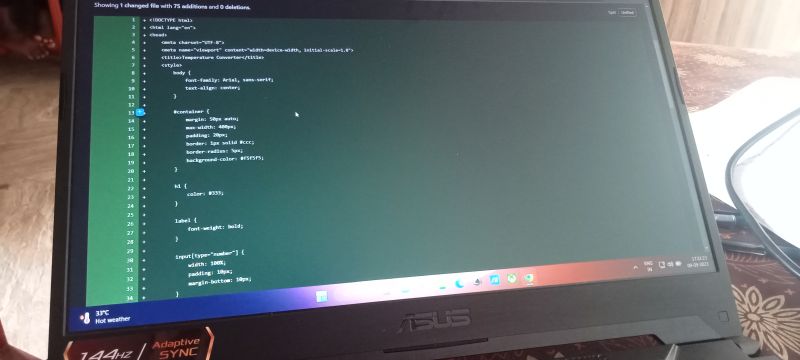 Temperature converter using html CSS and JAVASCRIPT | Karan Kumar Temperature converter using html CSS and JAVASCRIPT | Karan Kumar