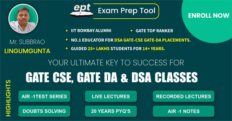 GateCSE classes: Data Structure and DSA | ExamPrepTool posted on the ... GateCSE classes: Data Structure and DSA | ExamPrepTool posted on the ...