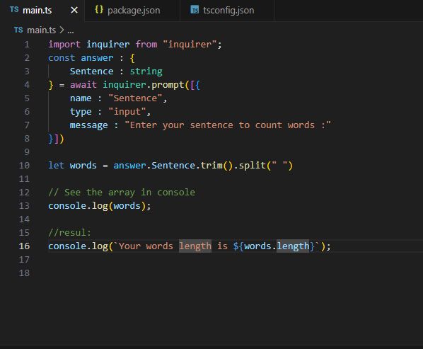 Finished a project in TypeScript with Word Counter | Kabir Iqbal posted ... Finished a project in TypeScript with Word Counter | Kabir Iqbal posted ...