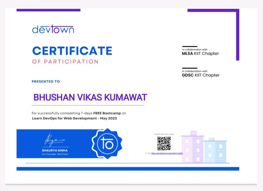 Bhushan Vikas Kumawat on LinkedIn: #devops #bootcamp #engineer # ... Bhushan Vikas Kumawat on LinkedIn: #devops #bootcamp #engineer # ...