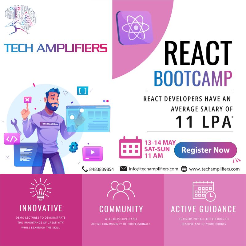 Tech Amplifiers on LinkedIn: #react #bootcamp Tech Amplifiers on LinkedIn: #react #bootcamp