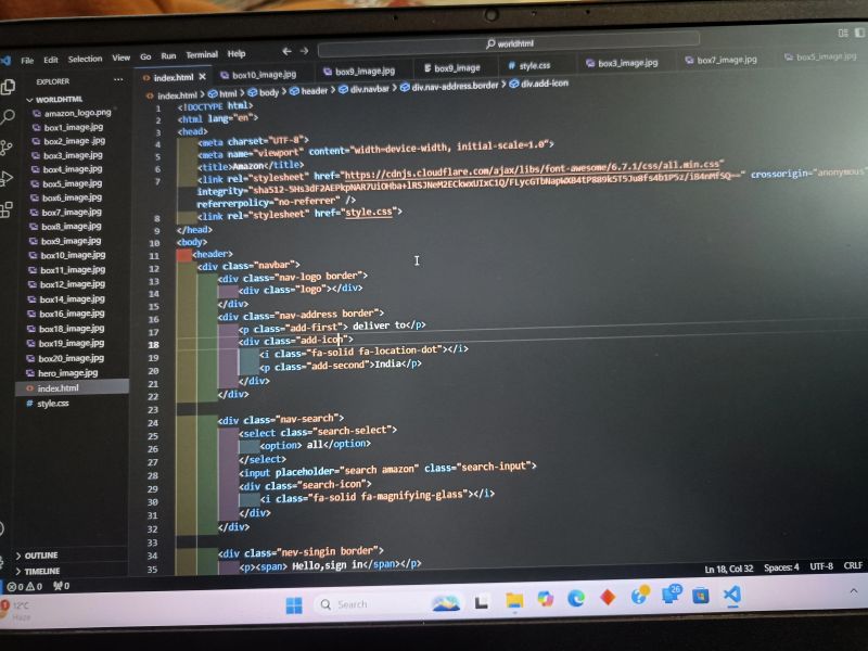 Vikash Kumar on LinkedIn: html and CSS code amazon Vikash Kumar on LinkedIn: html and CSS code amazon