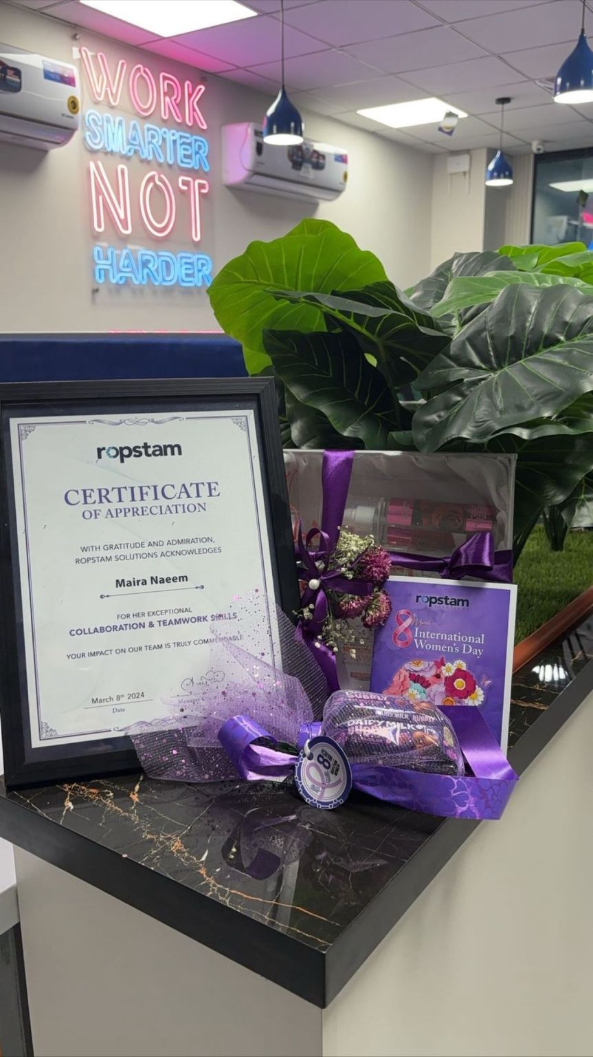 Maira Naeem on LinkedIn: #ropstamsolutions #ropstam #womenempowerment # ... Maira Naeem on LinkedIn: #ropstamsolutions #ropstam #womenempowerment # ...