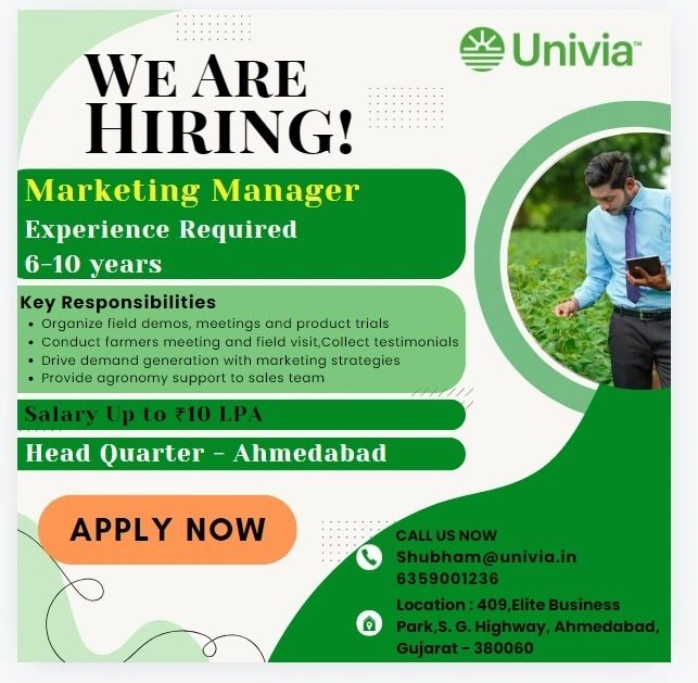 Sanjay Panchal on LinkedIn: We @ Univia looking for Marketing Manager ... Sanjay Panchal on LinkedIn: We @ Univia looking for Marketing Manager ...