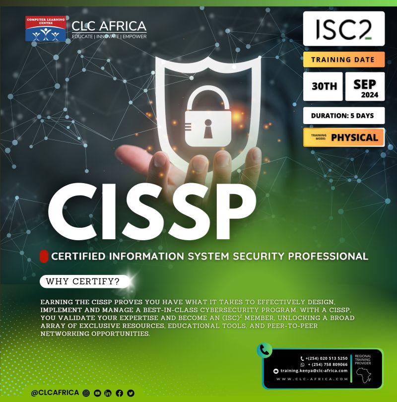 Computer Learning Centre (CLC AFRICA) on LinkedIn: #isc2 #clc # ... Computer Learning Centre (CLC AFRICA) on LinkedIn: #isc2 #clc # ...