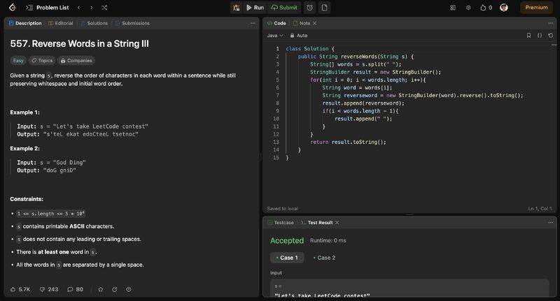 How to Reverse Words in a String III | Mohammad Sameer posted on the ... How to Reverse Words in a String III | Mohammad Sameer posted on the ...