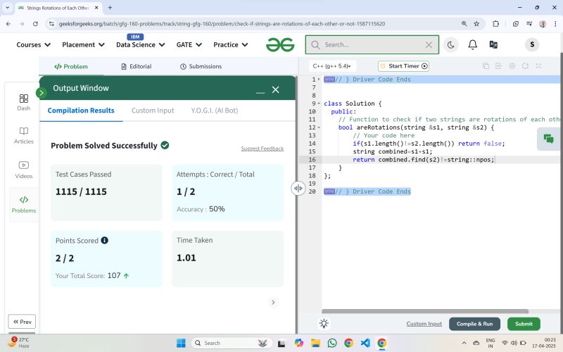 #dsa #gfg160 #geekstreak2025 | Saurav Suman #dsa #gfg160 #geekstreak2025 | Saurav Suman