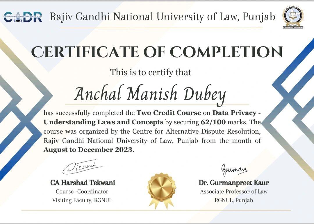 Anchal Dubey on LinkedIn: #dataprivacy #cyberlaws #gdpr # ... Anchal Dubey on LinkedIn: #dataprivacy #cyberlaws #gdpr # ...
