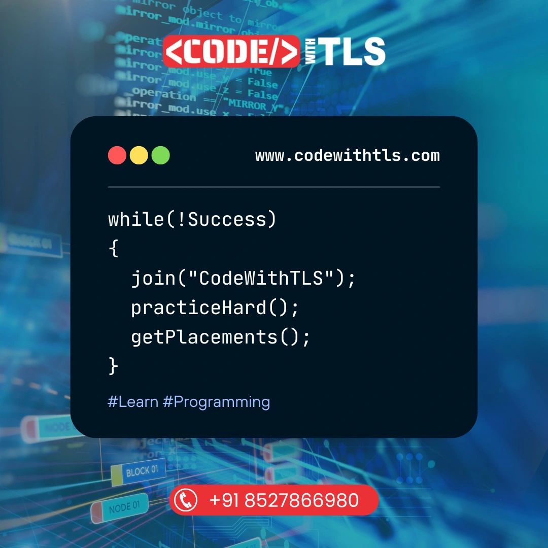 CODE with TLS on LinkedIn: #codewithtls #coding #programming #techlife ... CODE with TLS on LinkedIn: #codewithtls #coding #programming #techlife ...