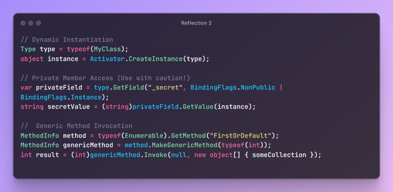 #csharp #dotnet #programming #softwaredevelopment #reflection # ... #csharp #dotnet #programming #softwaredevelopment #reflection # ...