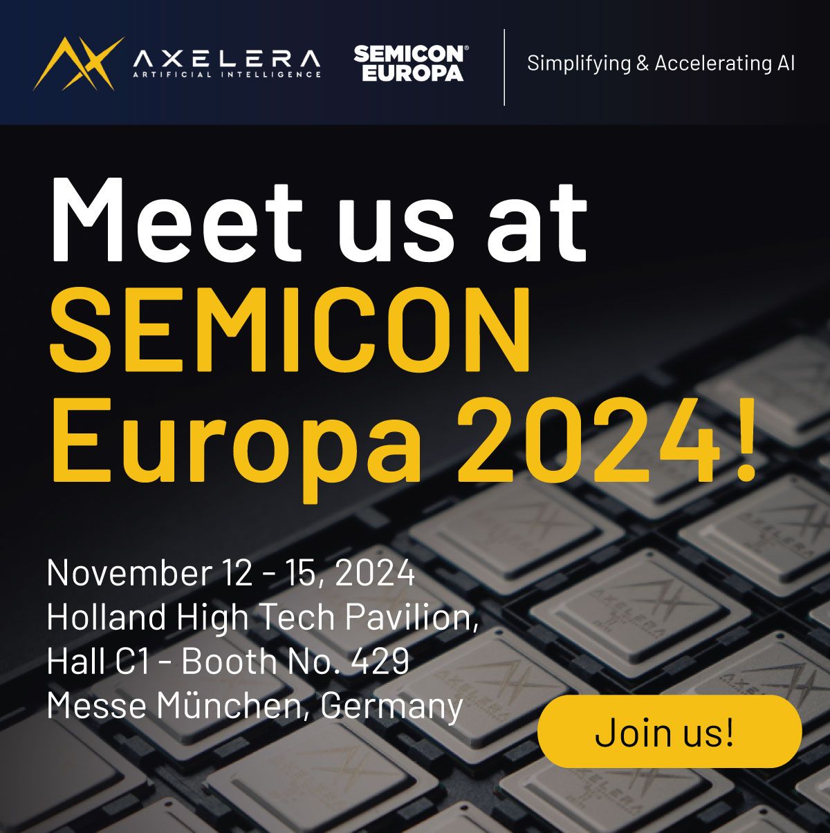 Axelera AI on LinkedIn: #semiconeuropa #aiacceleration #edgeai # ... Axelera AI on LinkedIn: #semiconeuropa #aiacceleration #edgeai # ...