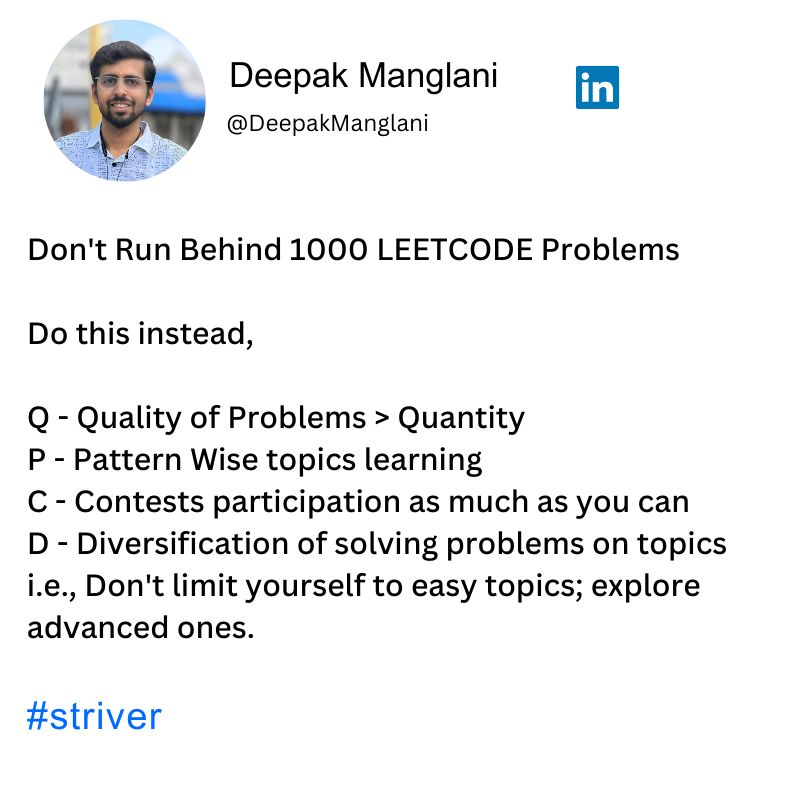 #dsa #leetcode #problemsolving #motivation #pattern #interview #job ... #dsa #leetcode #problemsolving #motivation #pattern #interview #job ...