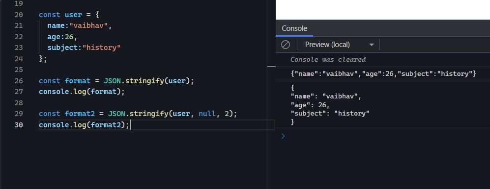 Vaibhav Matere on LinkedIn: Que : How to convert JS Object into JSON ... Vaibhav Matere on LinkedIn: Que : How to convert JS Object into JSON ...