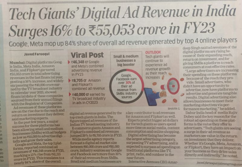 Digital Advertising: Bigger Ad dollars for tech giants | Manish Dutt ... Digital Advertising: Bigger Ad dollars for tech giants | Manish Dutt ...