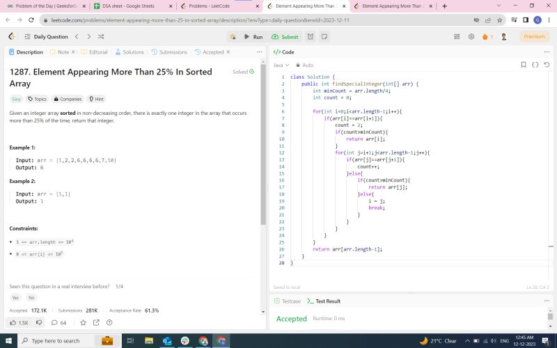 Gajendra Jangid on LinkedIn: #day2 #30daysofcode #dsa #java ... Gajendra Jangid on LinkedIn: #day2 #30daysofcode #dsa #java ...
