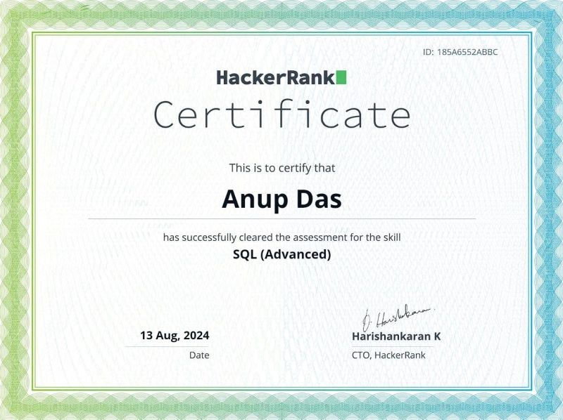 Anup Das on LinkedIn: #sql #advancedsql #datascience #dataanalytics # ... Anup Das on LinkedIn: #sql #advancedsql #datascience #dataanalytics # ...