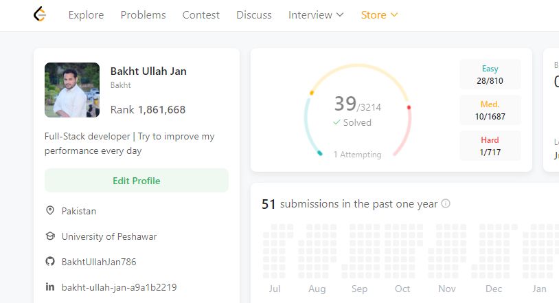 My 39 LeetCode Problems Solved! | Bakht Ullah Jan posted on the topic ... My 39 LeetCode Problems Solved! | Bakht Ullah Jan posted on the topic ...