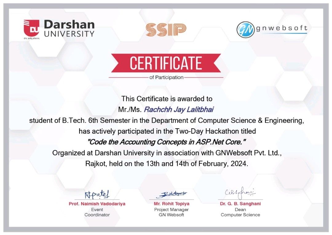 Jay Rachchh on LinkedIn: #hackathon #aspnetcore #accounting #innovation ... Jay Rachchh on LinkedIn: #hackathon #aspnetcore #accounting #innovation ...