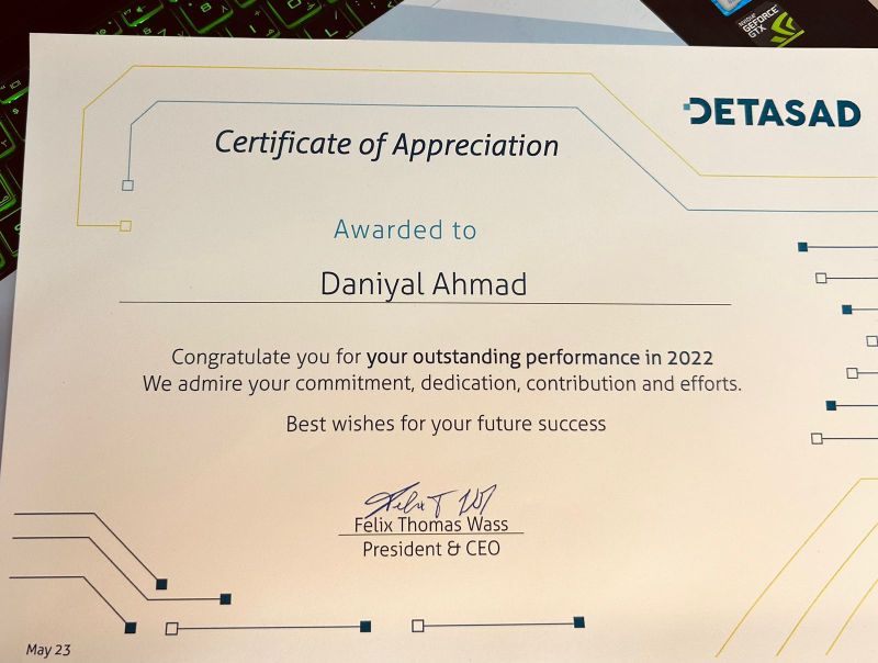 Daniyal Ahmad on LinkedIn: #outstandingperformance #grateful | 41 comments Daniyal Ahmad on LinkedIn: #outstandingperformance #grateful | 41 comments