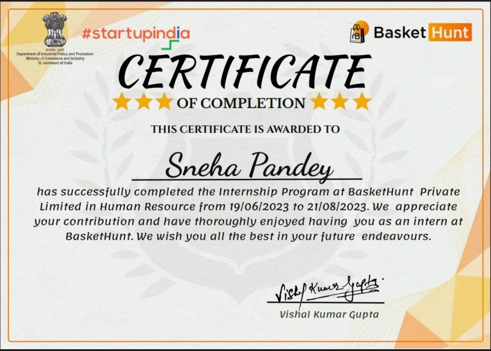 Sneha Pandey on LinkedIn: #connections #internship #summerinternship Sneha Pandey on LinkedIn: #connections #internship #summerinternship