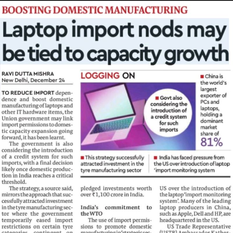 Anshul Soni on LinkedIn: Electronics - Laptops - Boost to Make in India ... Anshul Soni on LinkedIn: Electronics - Laptops - Boost to Make in India ...