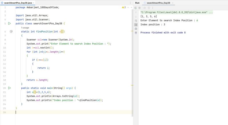 Ambarjeet Chaudhari on LinkedIn: #day38 #100daysofcode #java # ... Ambarjeet Chaudhari on LinkedIn: #day38 #100daysofcode #java # ...