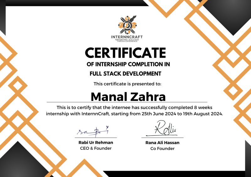 manal zahra on LinkedIn: Excited to share that I got my completion ... manal zahra on LinkedIn: Excited to share that I got my completion ...