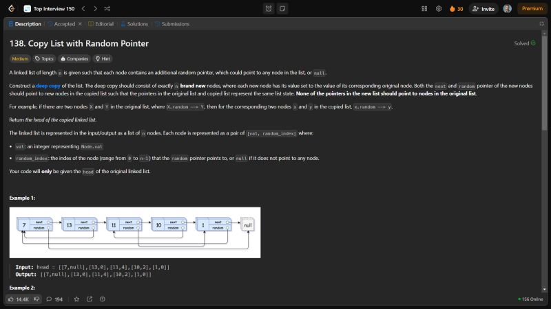 Shekhar Singh on LinkedIn: #dsa #java #leetcode #linkedlist #deepcopy # ... Shekhar Singh on LinkedIn: #dsa #java #leetcode #linkedlist #deepcopy # ...