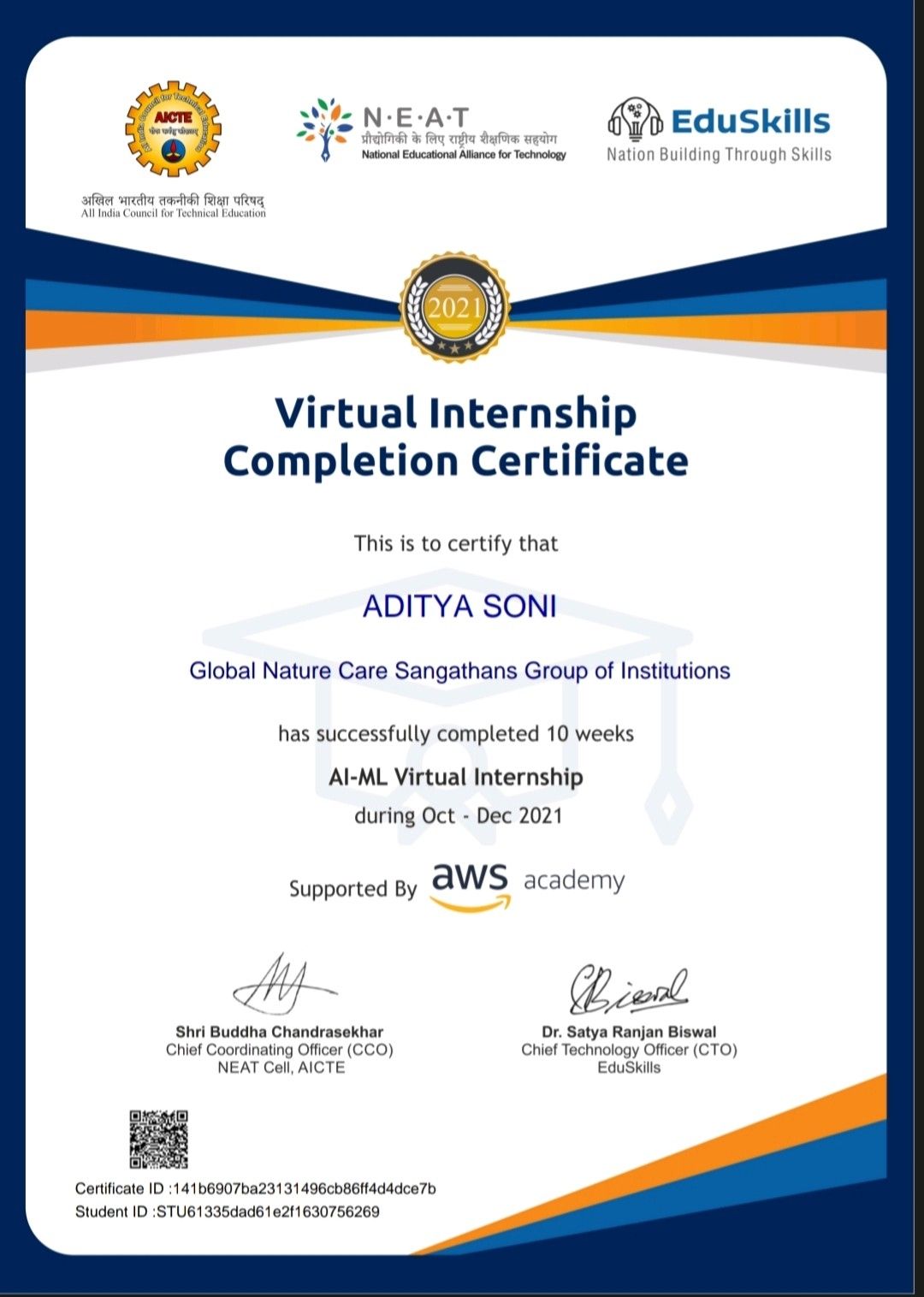 Aditya Soni on LinkedIn: Completed AI-ML Virtual Internship . Supported ... Aditya Soni on LinkedIn: Completed AI-ML Virtual Internship . Supported ...