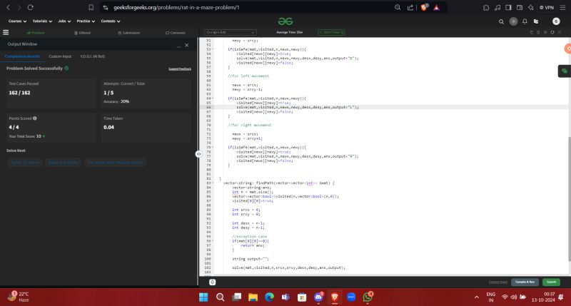 Gaurav Singh on LinkedIn: #codingjourney #problemsolving #backtracking ... Gaurav Singh on LinkedIn: #codingjourney #problemsolving #backtracking ...