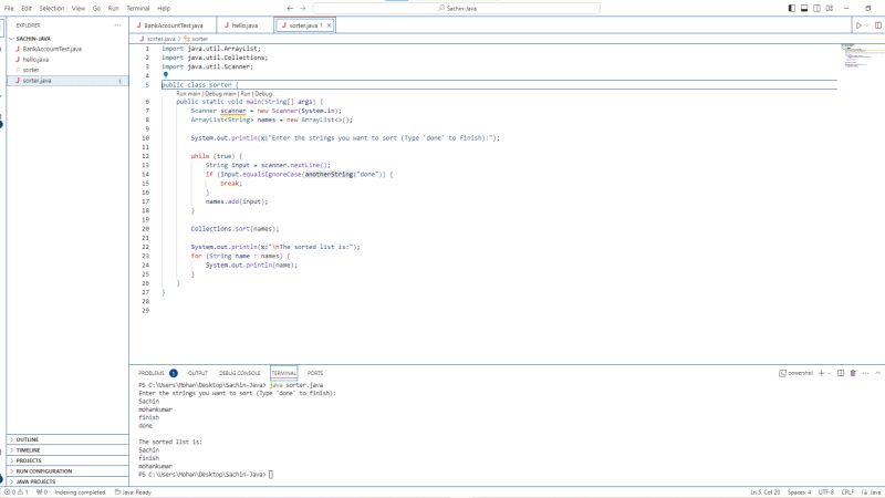 Sachin MR on LinkedIn: #java #program #oneprogram #challenge #post # ... Sachin MR on LinkedIn: #java #program #oneprogram #challenge #post # ...