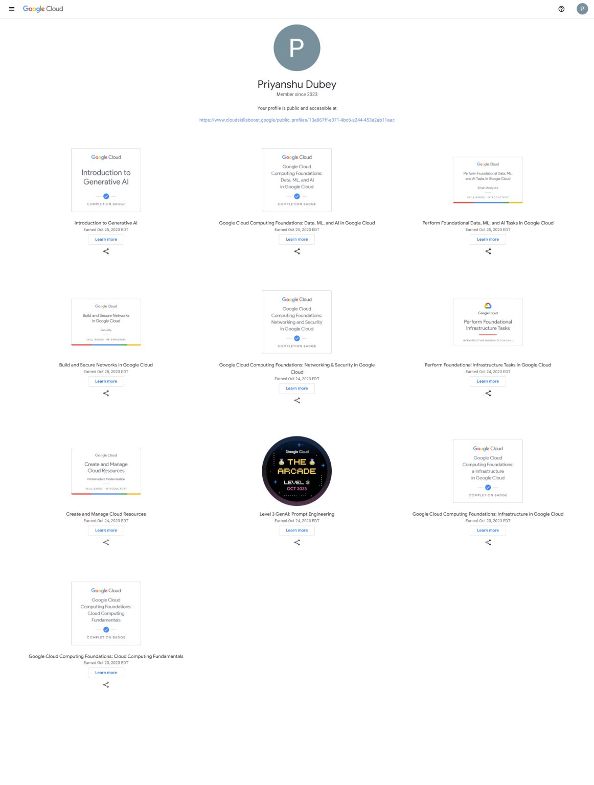 Finished Google Cloud Program with GSDC MITA | Priyanshu Dubey posted ... Finished Google Cloud Program with GSDC MITA | Priyanshu Dubey posted ...