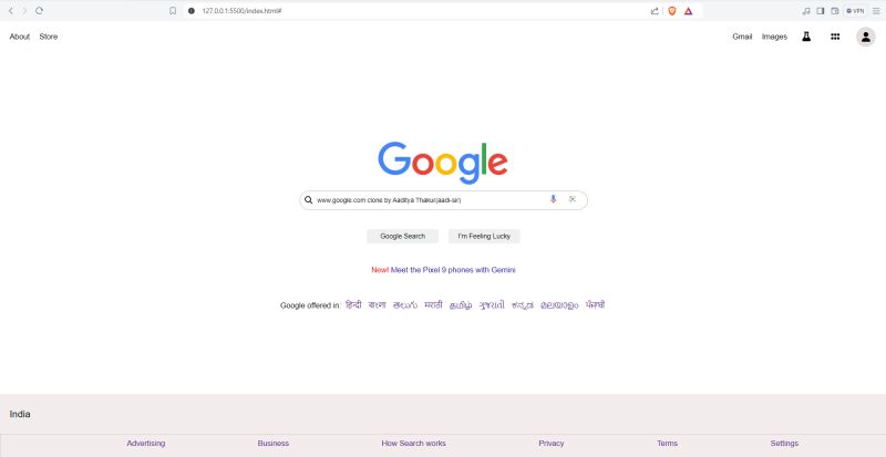 My new project: Google clone with HTML and CSS | Thakur Aaditya Singh ... My new project: Google clone with HTML and CSS | Thakur Aaditya Singh ...