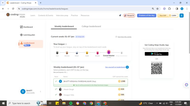 Bhatt Krishna on LinkedIn: #codingjourney #achievements #2023wrapped # ... Bhatt Krishna on LinkedIn: #codingjourney #achievements #2023wrapped # ...