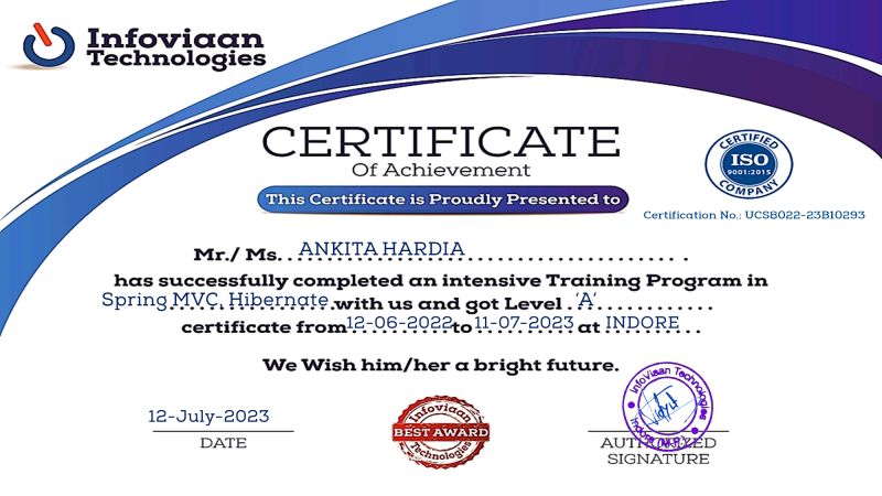 Ankita Hardia on LinkedIn: #javacertification #javaprogramming # ... Ankita Hardia on LinkedIn: #javacertification #javaprogramming # ...