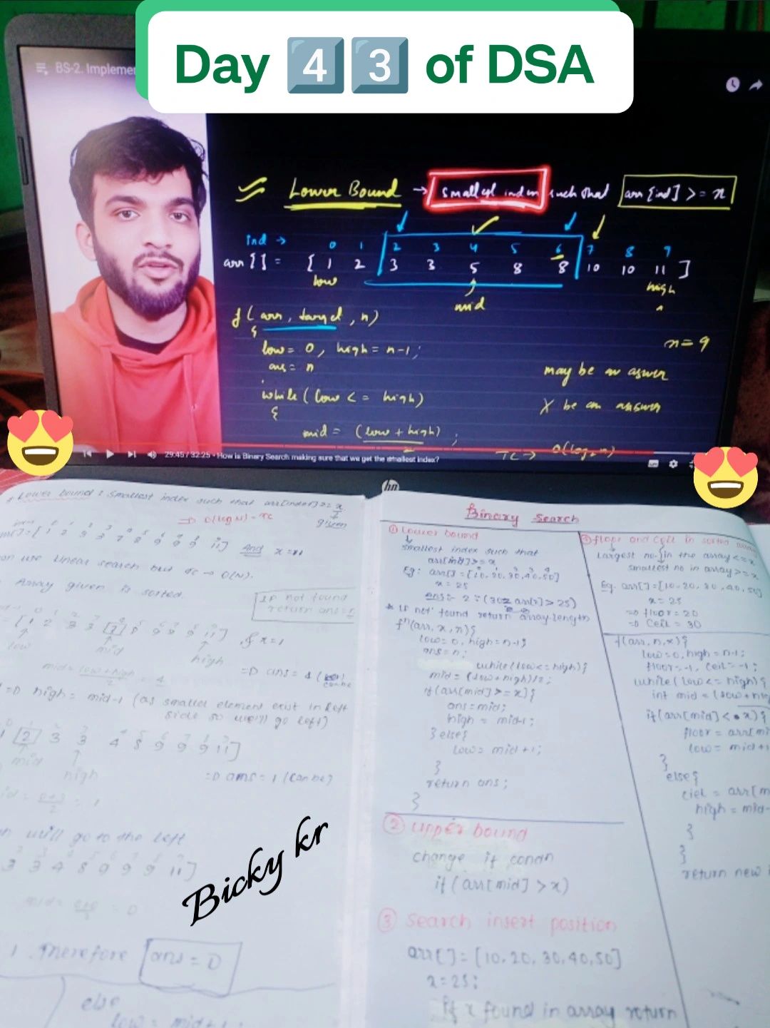 Bicky Kumar on LinkedIn: #100daysofcode #codingjourney #binarysearch # ... Bicky Kumar on LinkedIn: #100daysofcode #codingjourney #binarysearch # ...