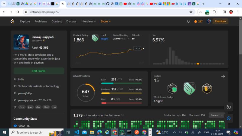 Pankaj Prajapati on LinkedIn: #leetcode #leetcode #leetcode #dsa # ... Pankaj Prajapati on LinkedIn: #leetcode #leetcode #leetcode #dsa # ...