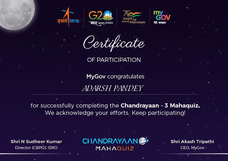 Adarsh Pandey on LinkedIn: #chandrayan Adarsh Pandey on LinkedIn: #chandrayan