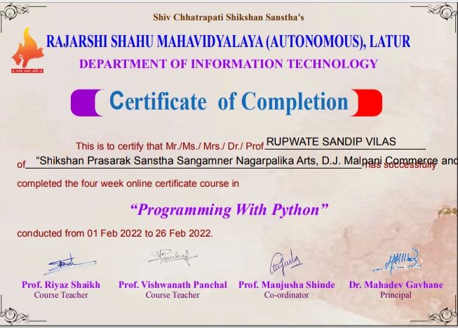 Sandip Rupwate on LinkedIn: python programming language..... Sandip Rupwate on LinkedIn: python programming language.....