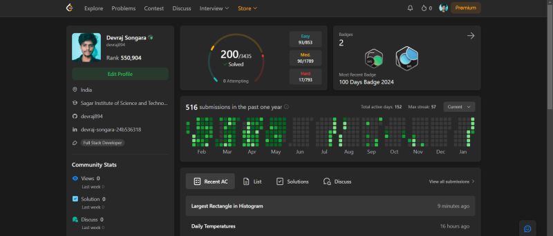 Devraj Songara on LinkedIn: #leetcode #codingjourney #dsa # ... Devraj Songara on LinkedIn: #leetcode #codingjourney #dsa # ...