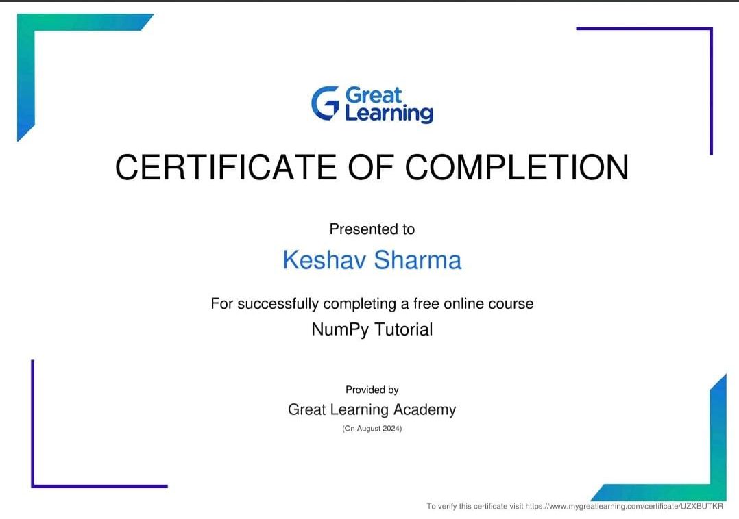 Keshav Sharma on LinkedIn: #python #numpy #datascience #machinelearning ... Keshav Sharma on LinkedIn: #python #numpy #datascience #machinelearning ...