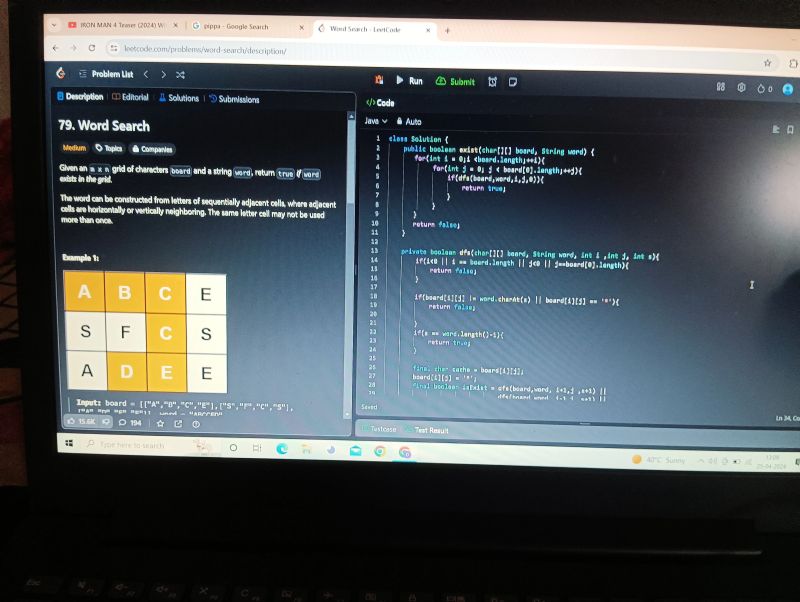 Omkar Gupta on LinkedIn: Just crushed the Word Search problem on ... Omkar Gupta on LinkedIn: Just crushed the Word Search problem on ...